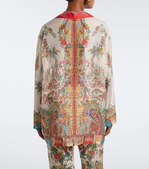 Etro Paisley Oversized Silk Shirt