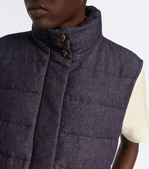 Moncler Bessez Denim Down Vest