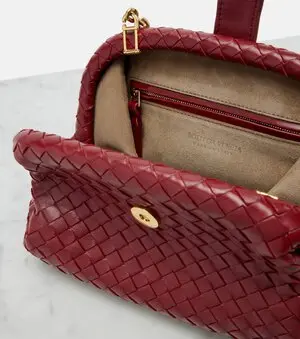 Bottega Veneta Lauren 1980 Small Leather Clutch - Burgundy