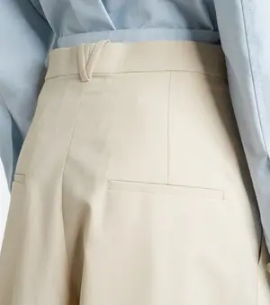Bottega Veneta Wool And Cotton Wide-leg Pants