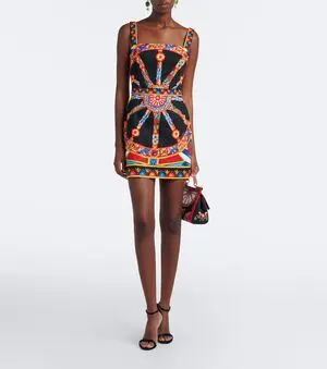 Dolce & Gabbana Carretto Print Mini Dress