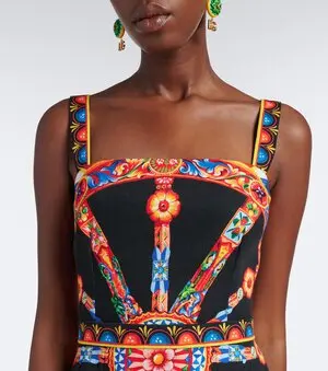 Dolce & Gabbana Carretto Print Mini Dress
