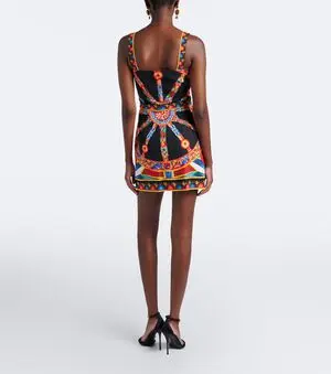 Dolce & Gabbana Carretto Print Mini Dress