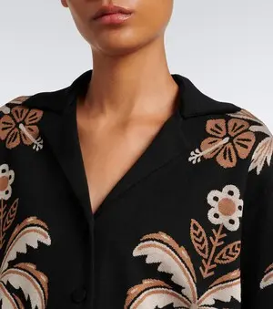 Alanui Island Roots Wool And Silk-blend Blazer
