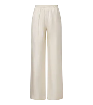Loulou De Saison Alera Silk Twill Wide-leg Pants - Beige
