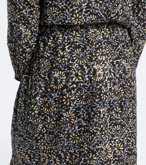 Ulla Johnson Olina Printed Tiered Midi Skirt