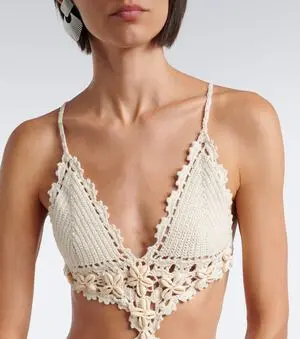 Retrofete Aisola Crochet Minidress