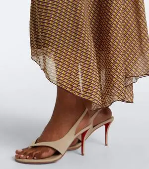 CHRISTIAN LOUBOUTIN Miss Z Suede Thong Sandals