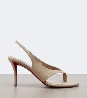 CHRISTIAN LOUBOUTIN Miss Z Suede Thong Sandals