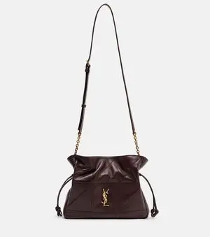Saint Laurent SAINT LAURENT Jamie Leather Shoulder Bag Burgundy
