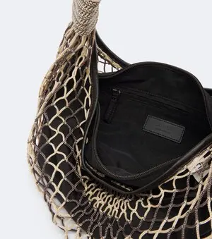 LEMAIRE Fortune Croissant Small Net Shoulder Bag - Beige