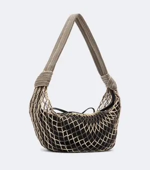 LEMAIRE Fortune Croissant Small Net Shoulder Bag - Beige