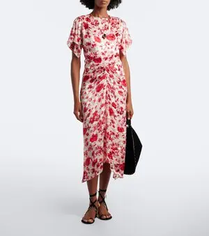 Isabel Marant Étoile Floral Devoré Georgette Midi Dress - Multicoloured