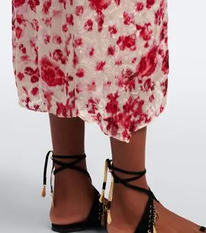 Isabel Marant Étoile Floral Devoré Georgette Midi Dress - Multicoloured