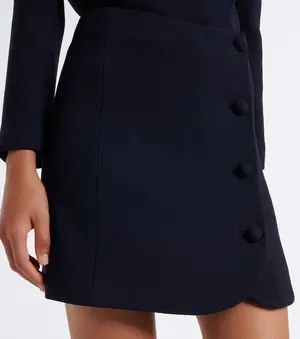 Valentino Garavani Virgin Wool Crêpe Miniskirt