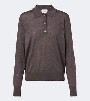 Loulou De Saison Cashmere Polo Sweater - Brown