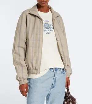 Acne Studios Layered Embroidered Cotton Jersey T-shirt - White