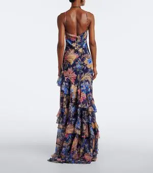 Etro Floral Ruffled Gown