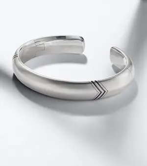 David Yurman Chevron Bold Sterling Cuff Bracelet