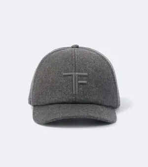 TOM FORD Logo Cashmere Baseball Cap