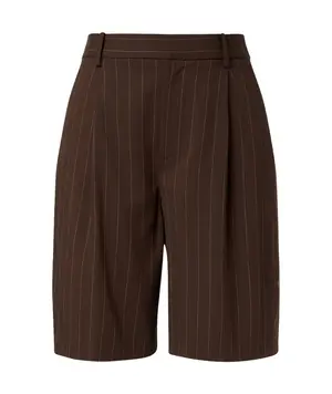 Ralph Lauren Striped Wool Shorts - Brown