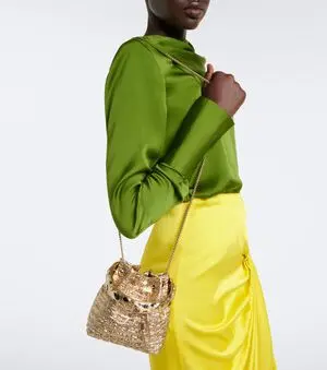 JIMMY CHOO Bon Bon Lurex® Bucket Bag