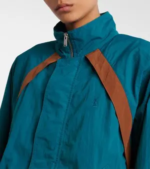 Saint Laurent Cassandre Faille Technical Jacket