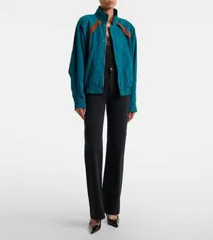 Saint Laurent Cassandre Faille Technical Jacket