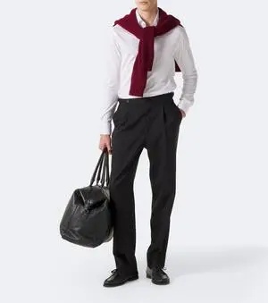 Kiton Cotton Poplin Polo Top