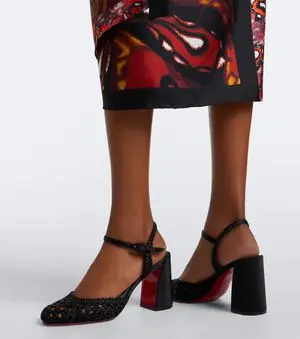 CHRISTIAN LOUBOUTIN Jane Crêpe Satin Pumps