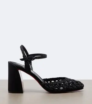 CHRISTIAN LOUBOUTIN Jane Crêpe Satin Pumps