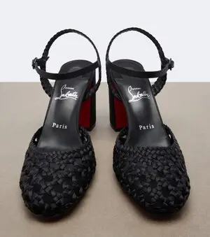 CHRISTIAN LOUBOUTIN Jane Crêpe Satin Pumps