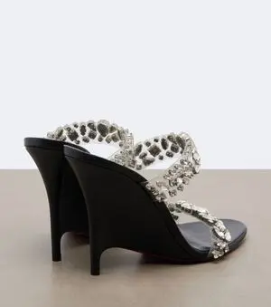 CHRISTIAN LOUBOUTIN Embellished Wedge Sandals