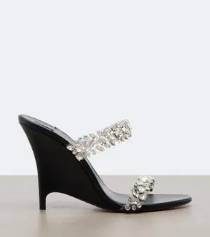 CHRISTIAN LOUBOUTIN Embellished Wedge Sandals