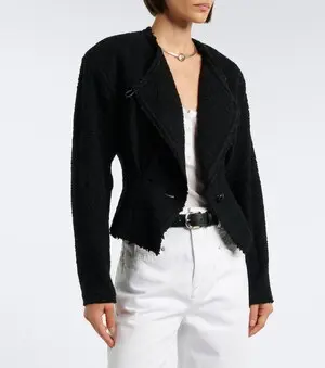 Isabel Marant Étoile Suna Bouclé Jacket - Black