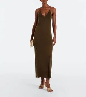 CHRISTEN Suede Mules - Beige