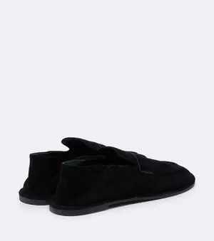 A.emery Clarence Suede Penny Loafers - Black