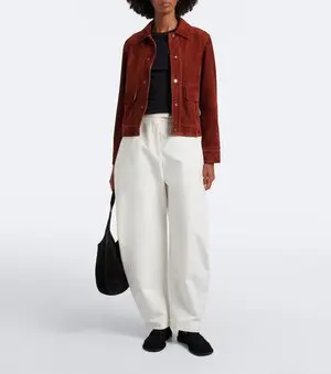 A.emery Clarence Suede Penny Loafers - Black