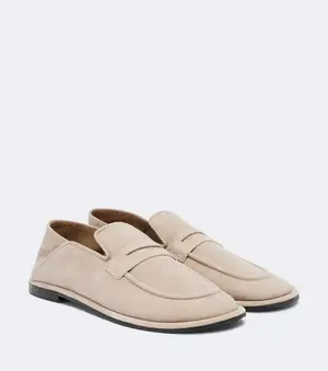 A.emery Clarence Suede Penny Loafers - Grey