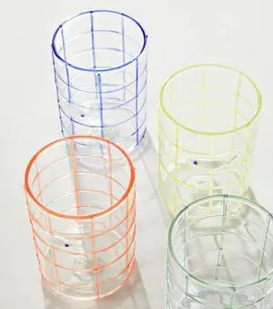 Jonathan Adler Amalfi Set Of 4 Glasses