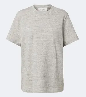 RÓHE Mouliné Cotton Jersey T-shirt - Grey