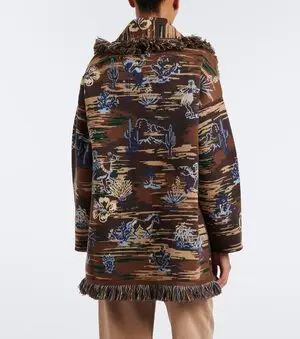 Alanui Tex Hawaii Jacquard Wool-blend Cardigan