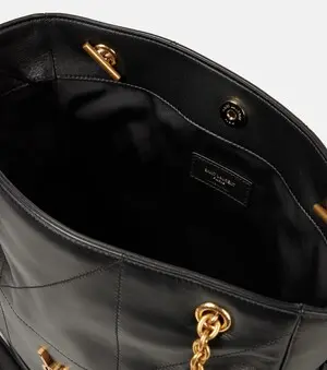 Saint Laurent Jamie Small Leather Tote Bag - Black