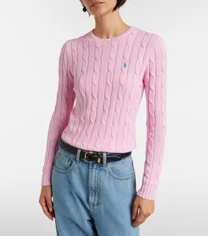 Polo Ralph Lauren Cable-knit Cotton Sweater - Pink