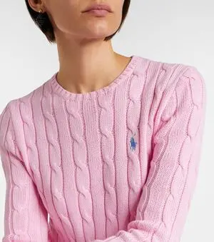 Polo Ralph Lauren Cable-knit Cotton Sweater - Pink
