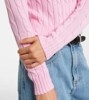 Polo Ralph Lauren Cable-knit Cotton Sweater - Pink