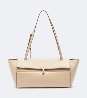 Savette Symmetry Trapeze Shoulder Bag - Beige