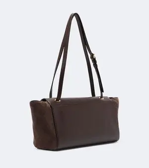Savette Symmetry Trapeze Leather Shoulder Bag - Brown