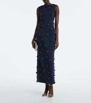 Simkhai Claudia Embellished Gown - Blue