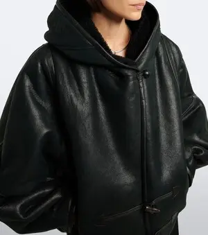 Isabel Marant Étoile Amiel Hooded Leather Jacket
